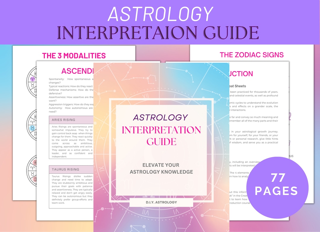 Astrology Interpretation Guide Ebook * Astrological Horoscope Guide ...