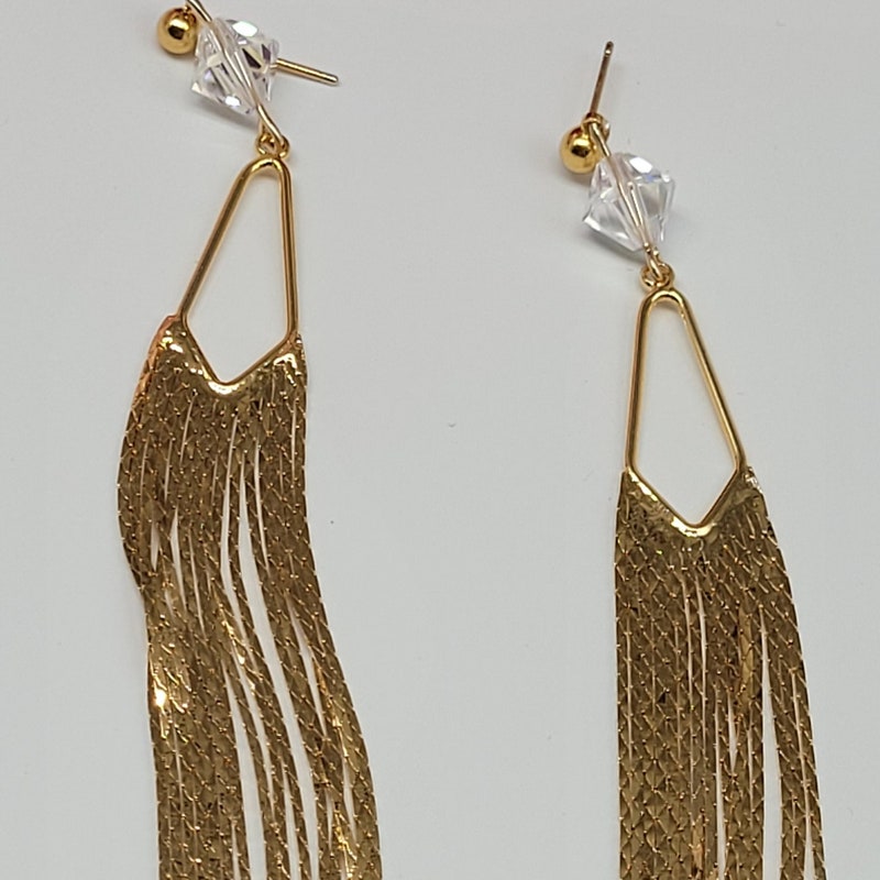 Fringe Swarovski Earrings - Etsy