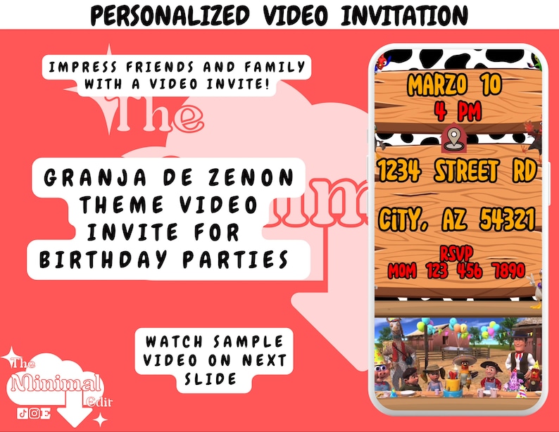 Granja De Zenon Video Invite - Etsy