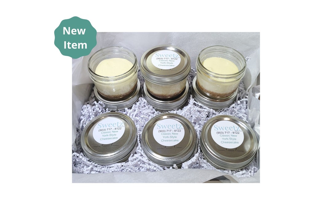 New York-style Cheesecake in a Jar - Box - Etsy