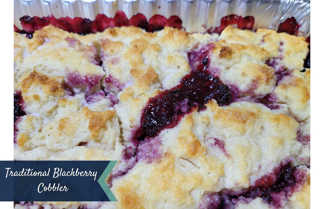 Traditional Blackberry Cobbler - Etsy