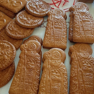 Hand Carved Gingerbread Mold Saint Nicholas Design - Etsy