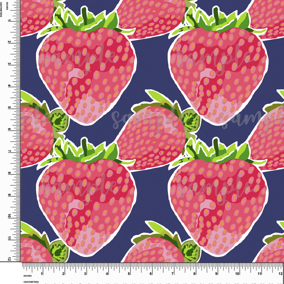 Tropical Strawberry Fruit. Preppy Theme. Lilly P Inspired. - Etsy