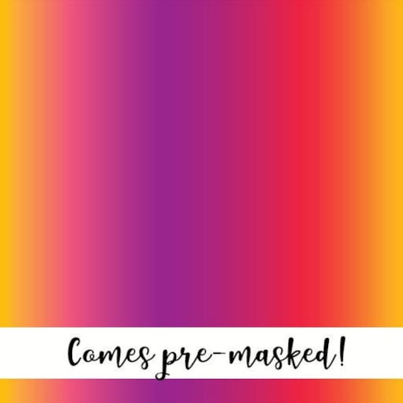 Sunset Gradient. Easypatterns Plus. Siser Heat Transfer Vinyl - Etsy