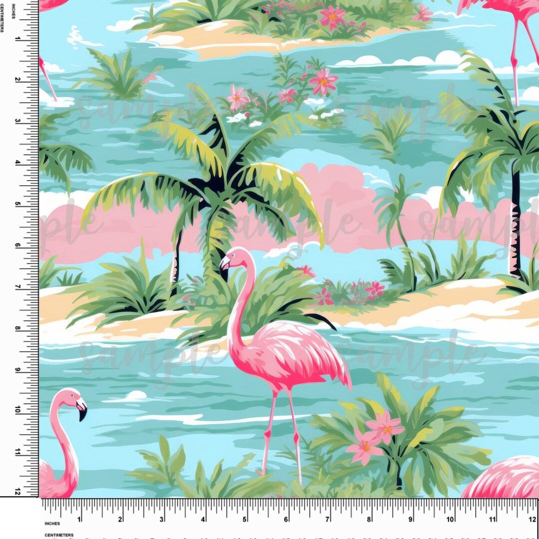 Flamingos, Tropical, Beach. Preppy. Animals. Lilly P Inspired. Printed ...