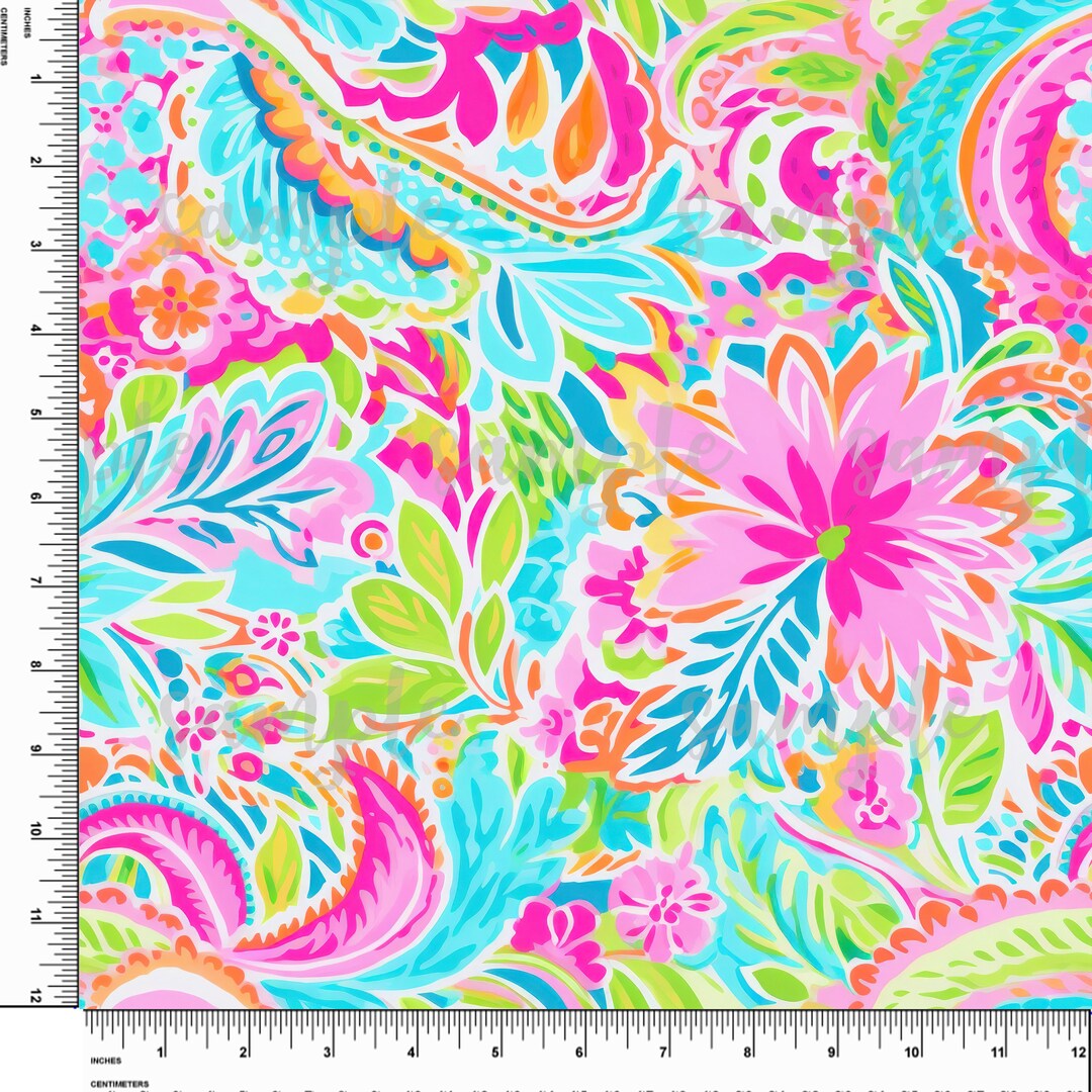 Floral, Flower, Bright. Preppy Theme. Lilly P Inspired. Printed Pattern ...