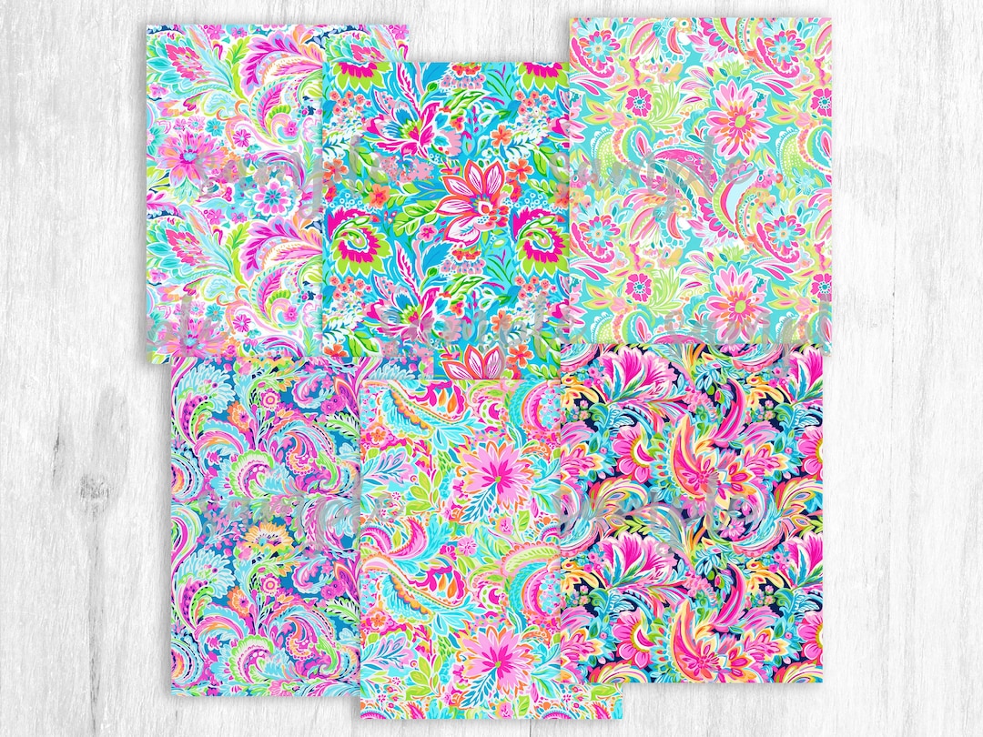 Paisley. Preppy Theme. Lilly P Inspired. Printed Pattern Vinyl ...