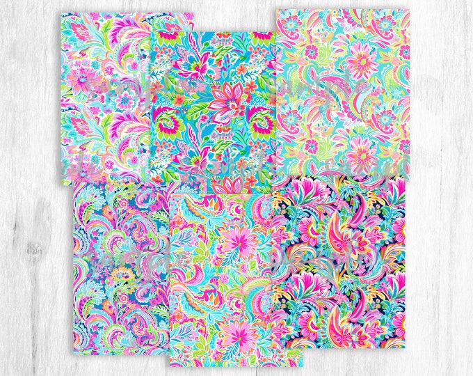 Paisley. Preppy Theme. Lilly P Inspired. Printed Pattern Vinyl ...