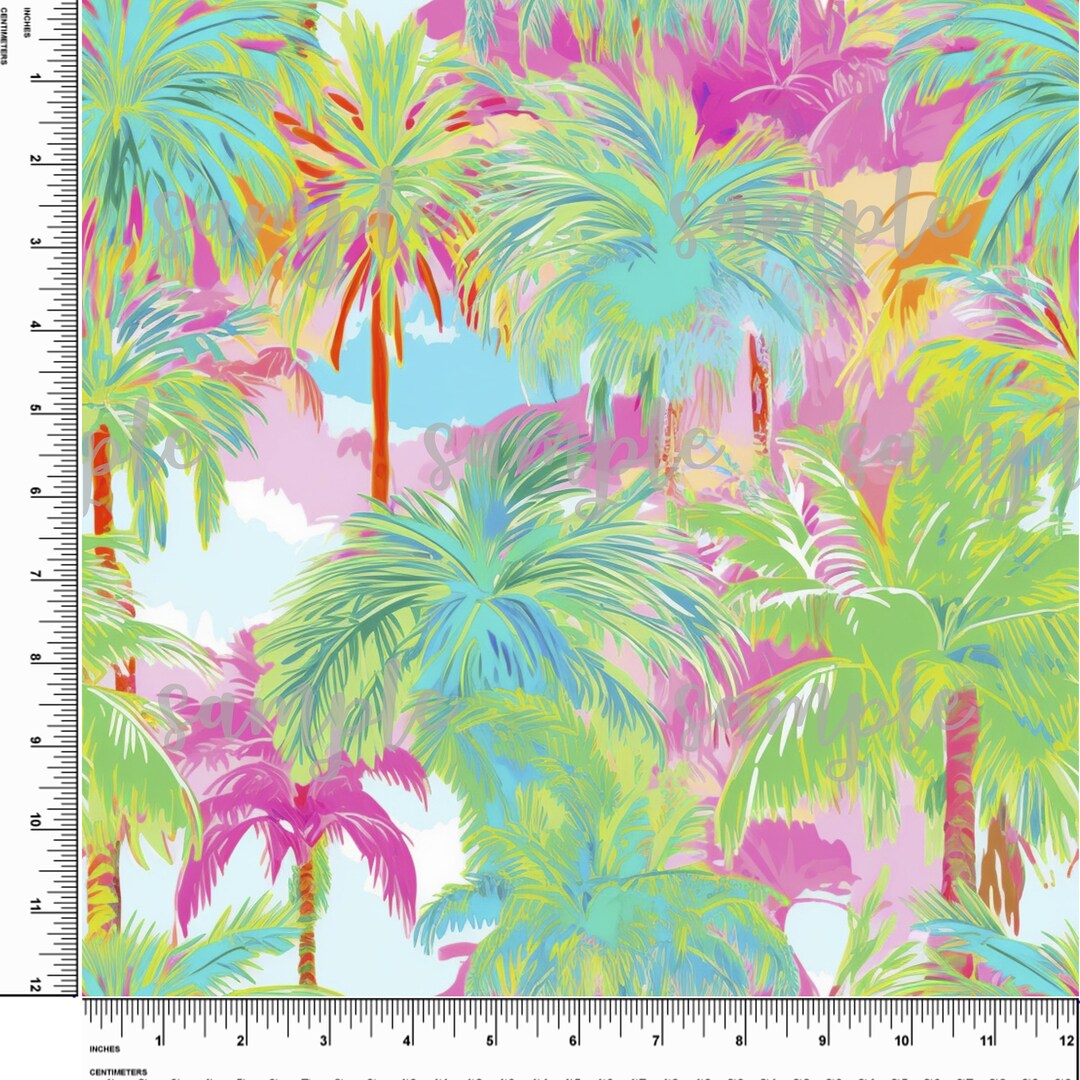 Palm Tree. Preppy Theme. Palm Beach. Lilly P Inspired. Printed Pattern ...