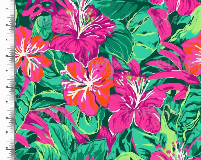 Hibiscus, Tropical, Flowers. Preppy. Palm Beach. Lilly P Inspired ...