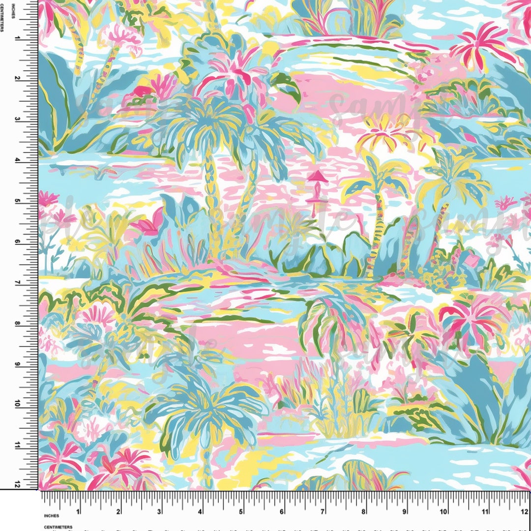 Pink, Blue, Pastel. Preppy Theme. Palm Beach. Lilly P Inspired. Printed ...