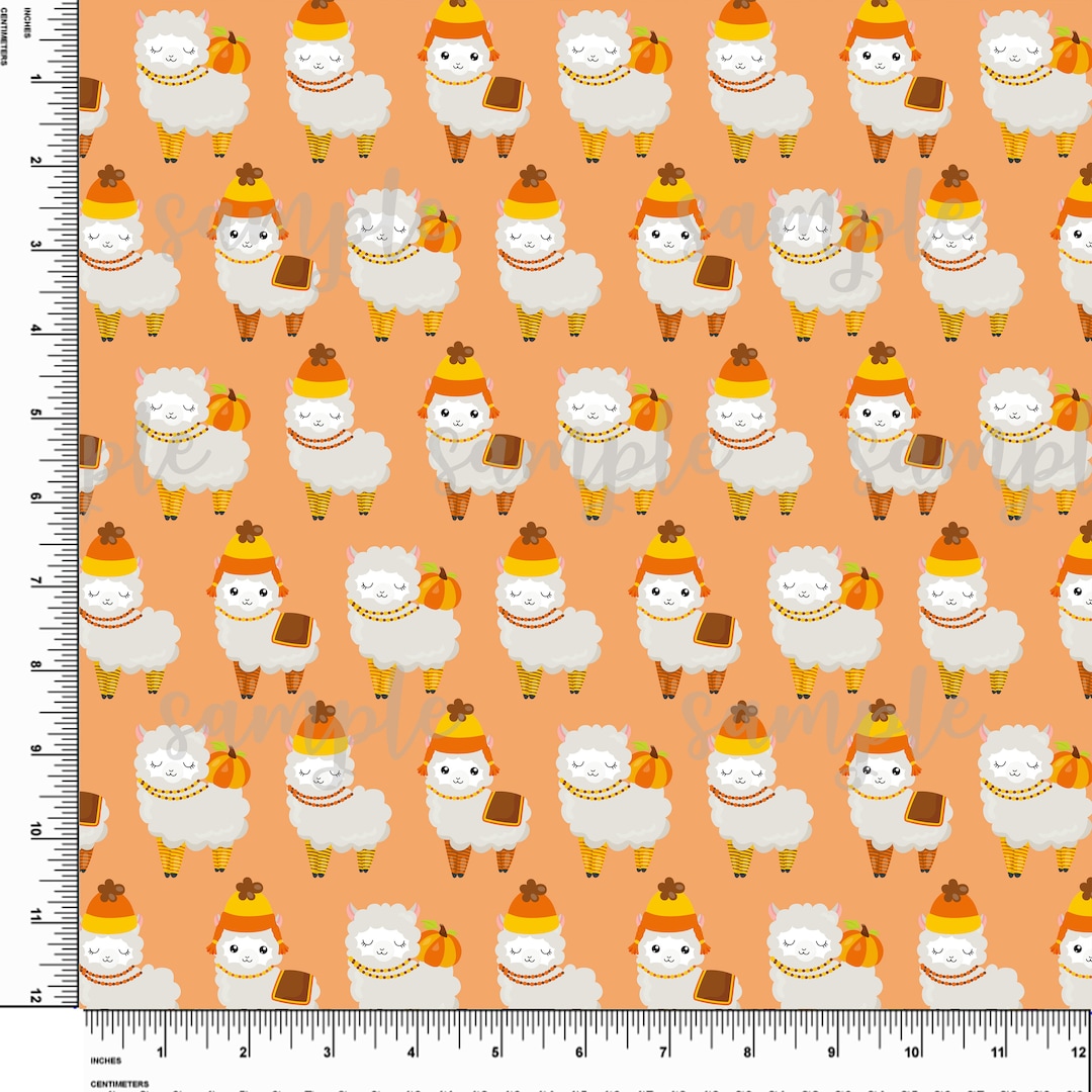 Fall Llama, Pumpkin, Animals. Preppy Theme. Lilly P Inspired. Printed ...
