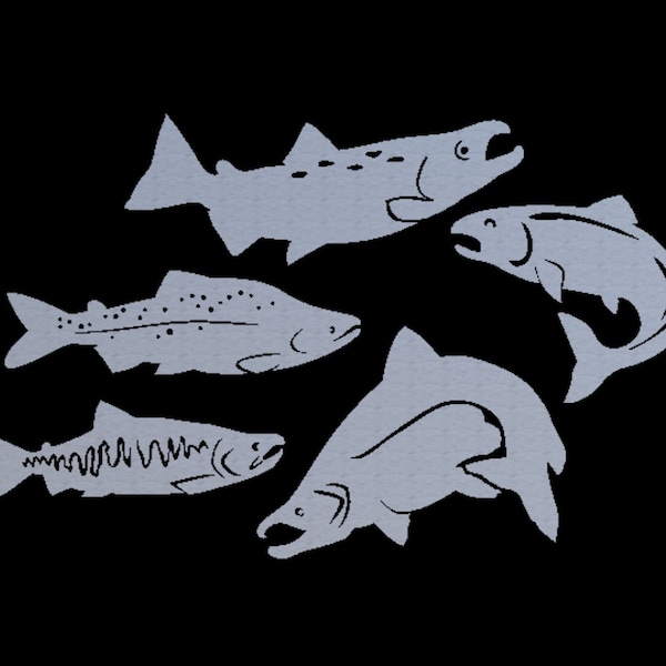 Salmon Dxf - Etsy
