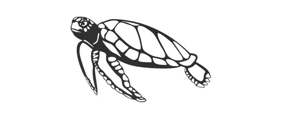 Large Sea Turtle .DXF and .SVG File / Sea Turtle Art / Wall - Etsy Canada