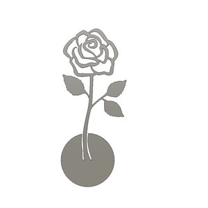 Blooming Rose Set .DXF File // Metal Rose // Steel Rose // Delicate ...