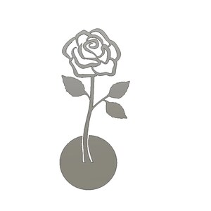Blooming Rose Set .SVG File // Metal Rose // Steel Rose // Delicate ...