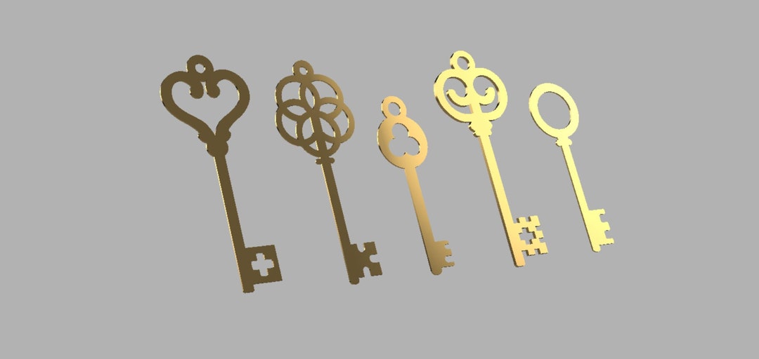 Skeleton Keys .DXF Files: Laser/plasma/waterjet Cutting (digital ...