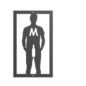 Funny Man Woman Restroom Dxf and Svg File / Bathroom Sign / Restaurant ...