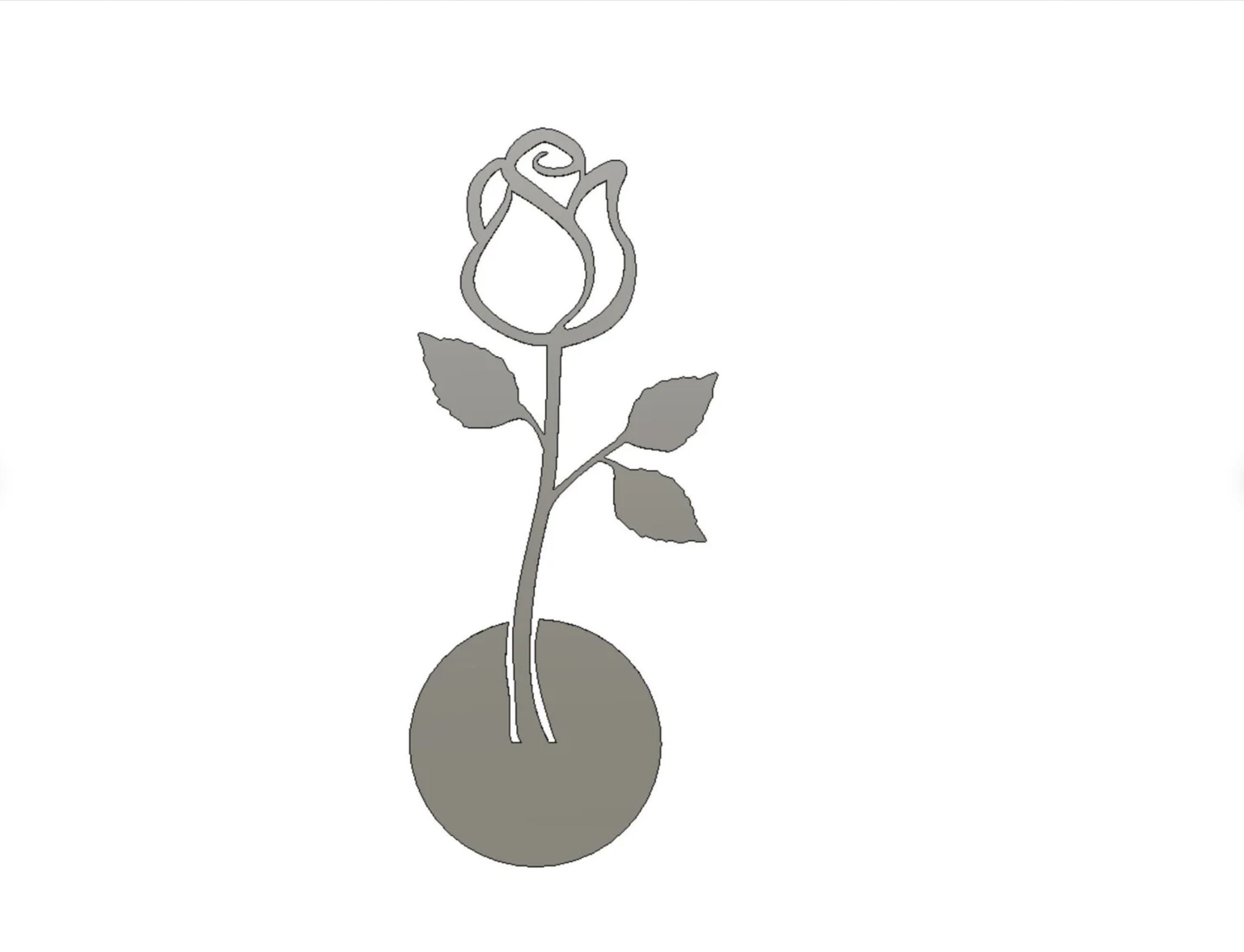 Blooming Rose Set .SVG File // Metal Rose // Steel Rose // - Etsy