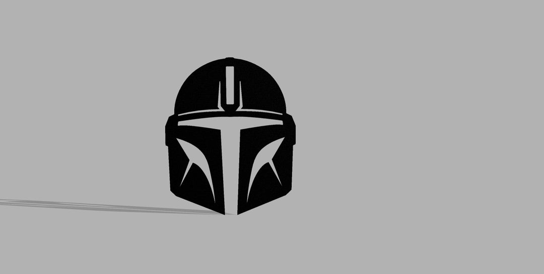Mandalorian Helmet Emblem .dxf File // Emblem // Laser Cutting Filer ...