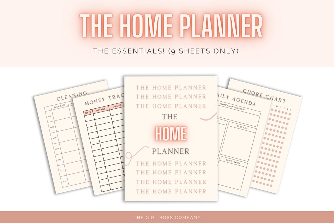 The Home Planner Printable // Chores Tracker / Home House Journal ...