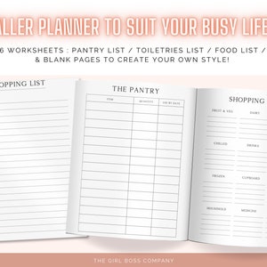 Shopping Lists Charts Printable // Home Tracker / Home House Journal ...