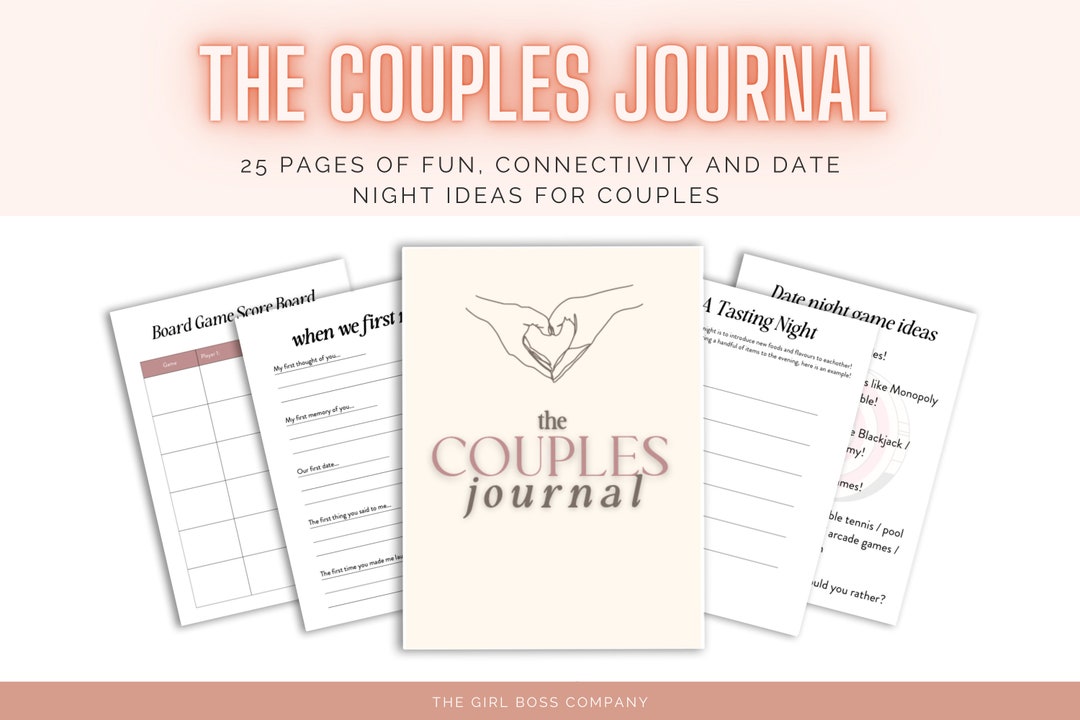 The Couples Journal Printable // Relationship Goals Planner / Couple ...