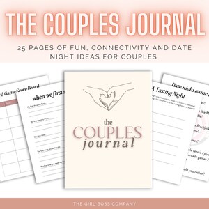 The Couples Journal Printable // Relationship Goals Planner / Couple ...
