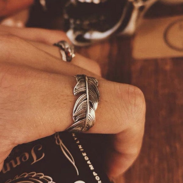 Feather Ring - Etsy