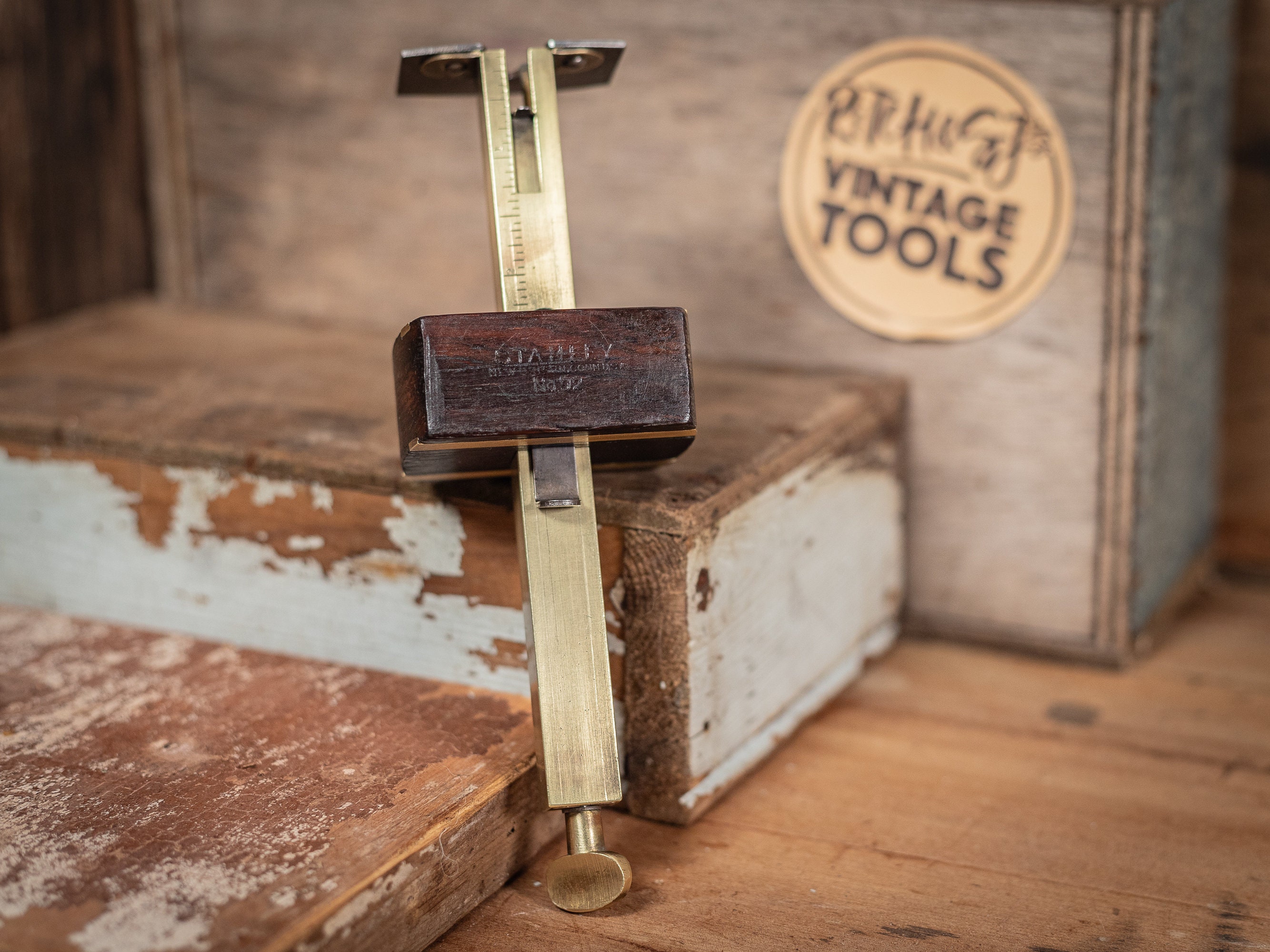 Antique Stanley No.92 Butt & Mortice Gauge USA – Rosewood and Brass ...