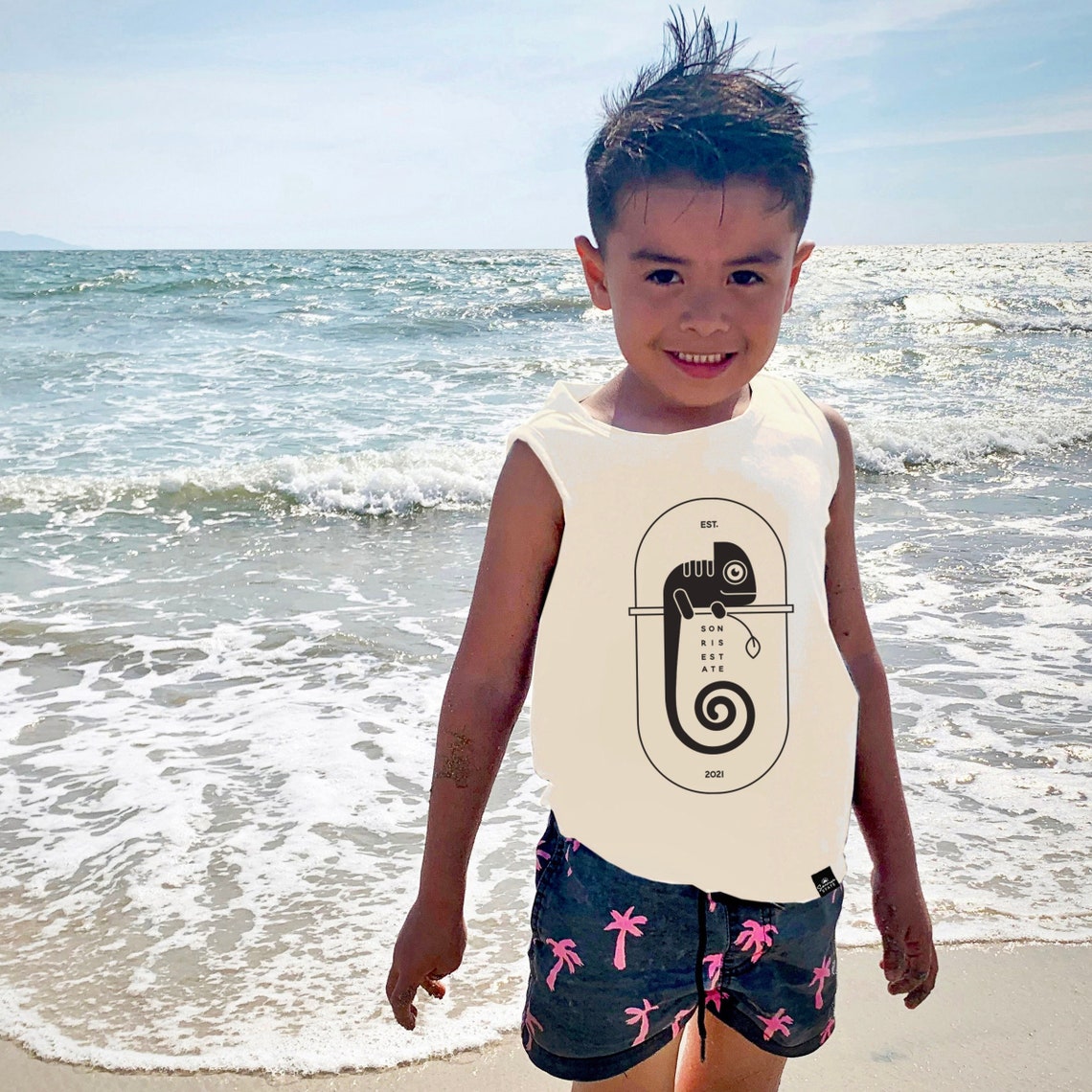 CHAMELEON Boys Tank Top, Toddler Boys Tanks, Boys Summer Clothes, Boys ...