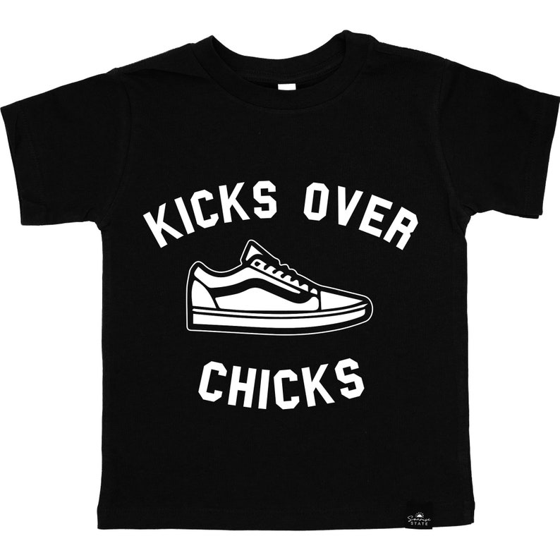 KICKS OVER CHICKS Boys T-shirt, Toddler Boy Tshirts, Boy Clothes, Cute ...