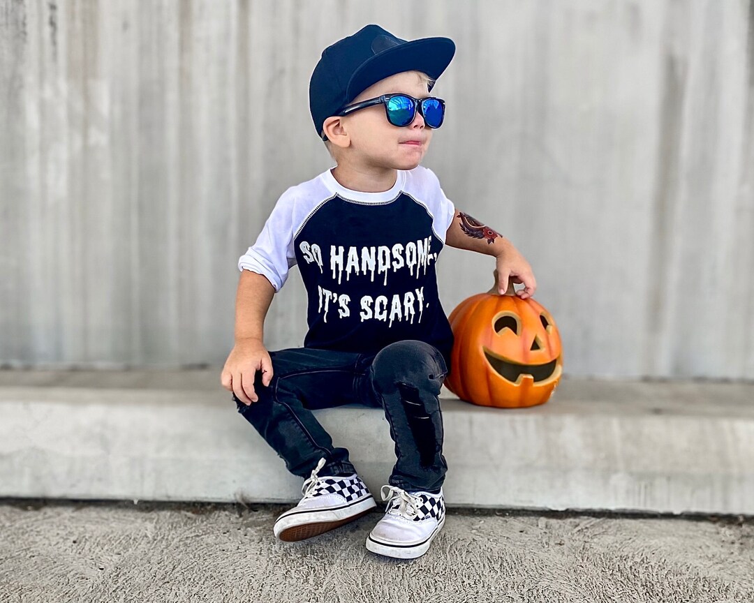 So Handsome It's Scary Boy's Halloween Shirt, Halloween Tee for Boys ...