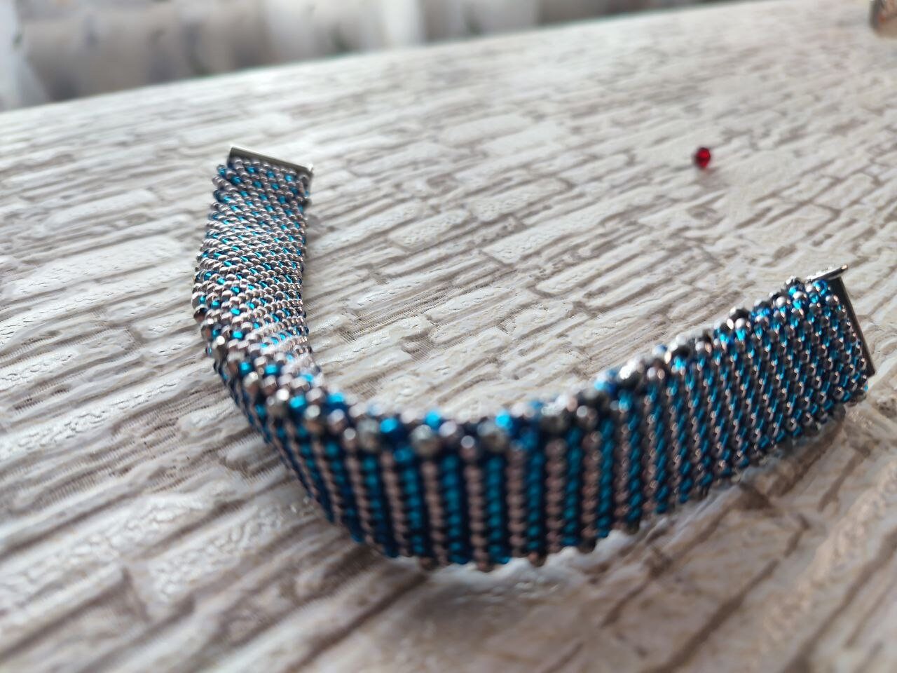 Crochet Beaded Bracelet Crochet Pattern for Two Sides, Beaded Jewelry ...