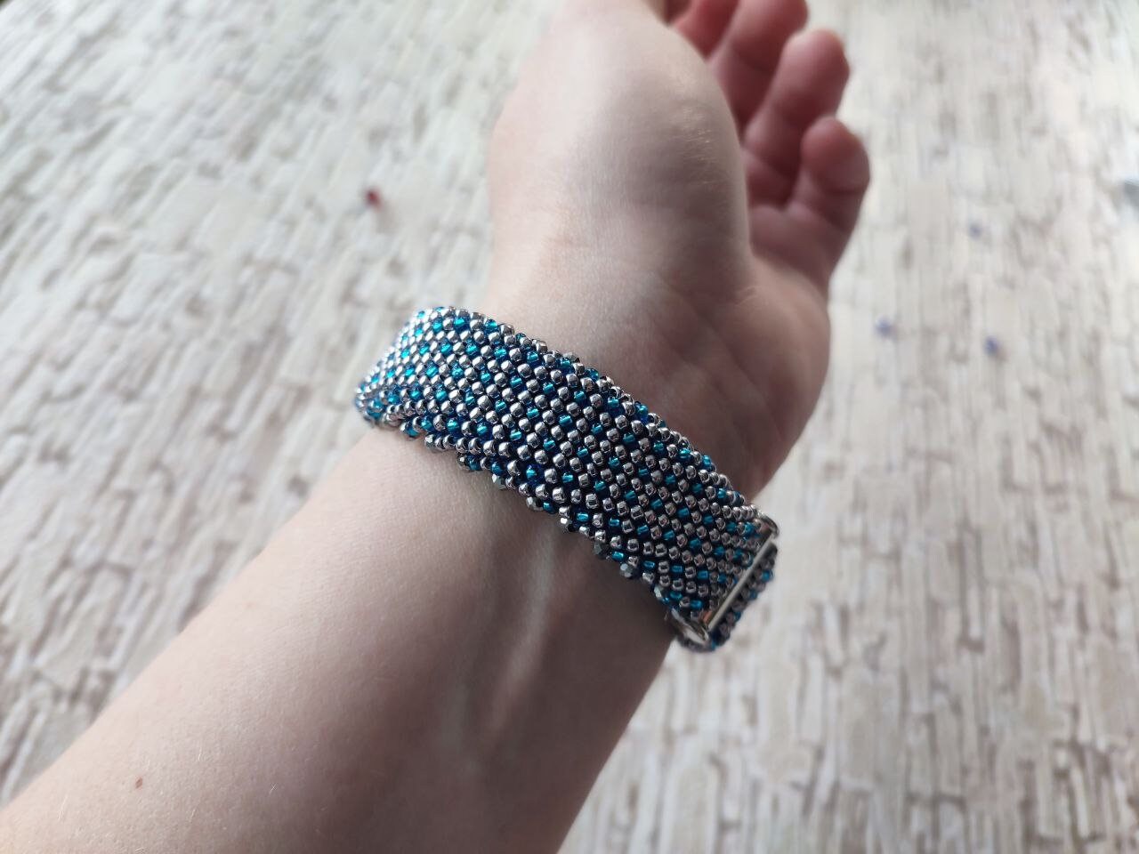 Crochet Beaded Bracelet Crochet Pattern for Two Sides, Beaded Jewelry ...