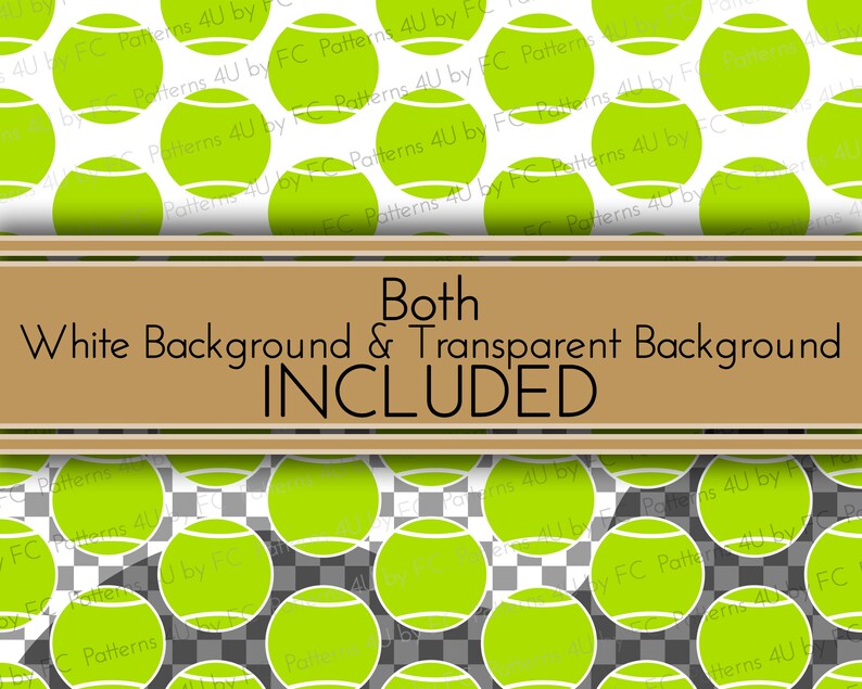 Tennis Ball PNG, Digital Paper PNG Seamless Pattern, Tennis Ball Print ...