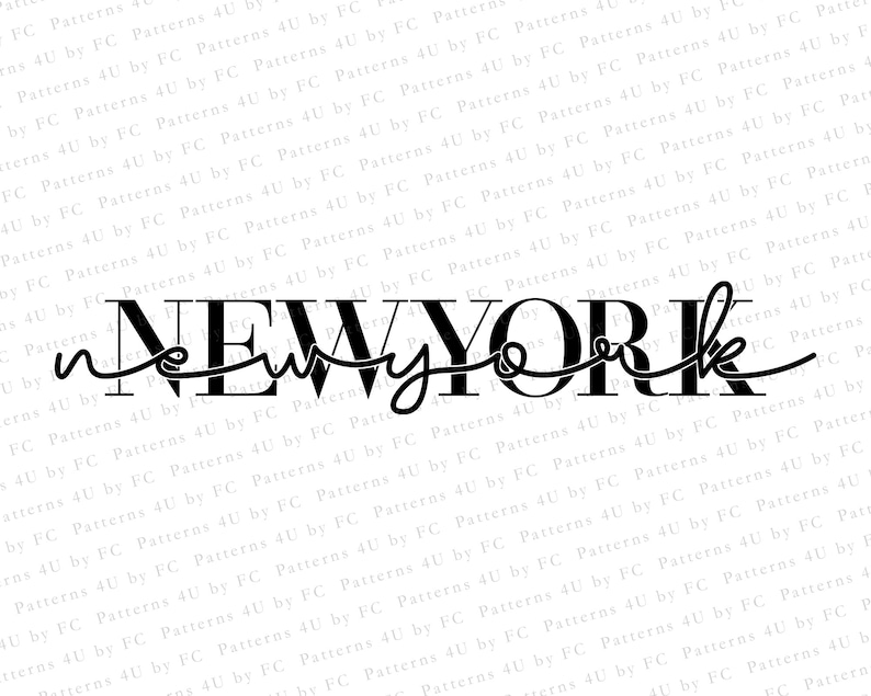 New York Hand Drawn SVG Clipart: State Design (digital Download) - Etsy