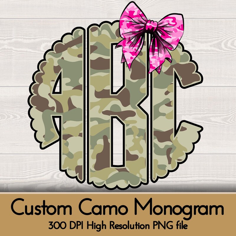 Bow Monogram - Etsy
