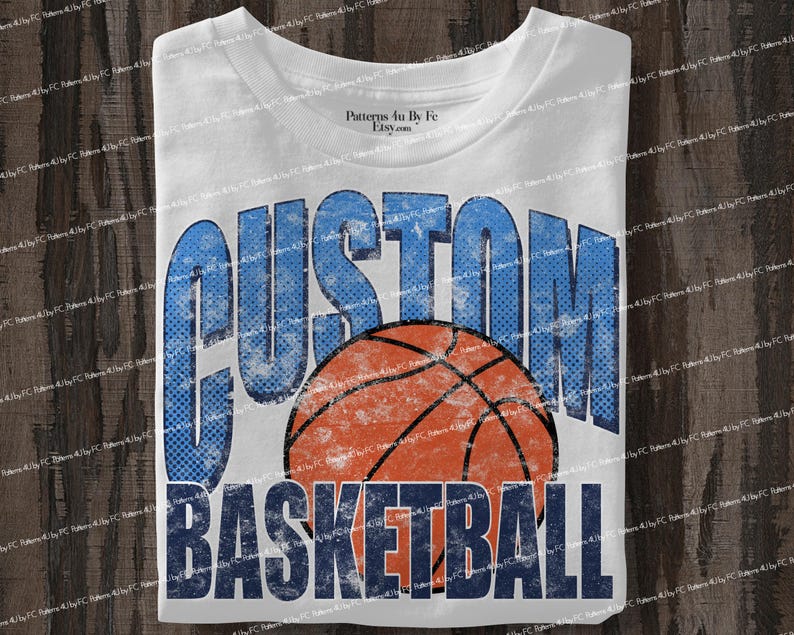 Personalized Mascot Basketball PNG: Custom Team Design (digital ...