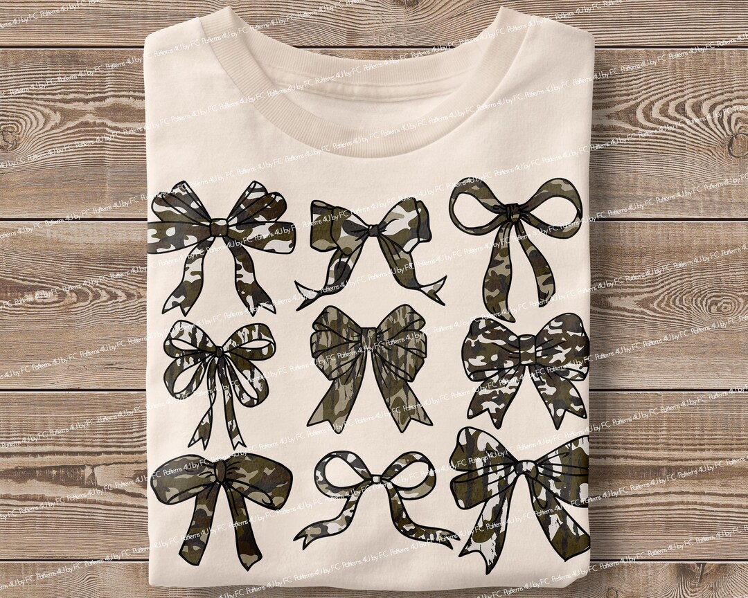 Coquette Girly Preppy Hunting Bows, Bottomland Camo Ribbons, Trendy ...