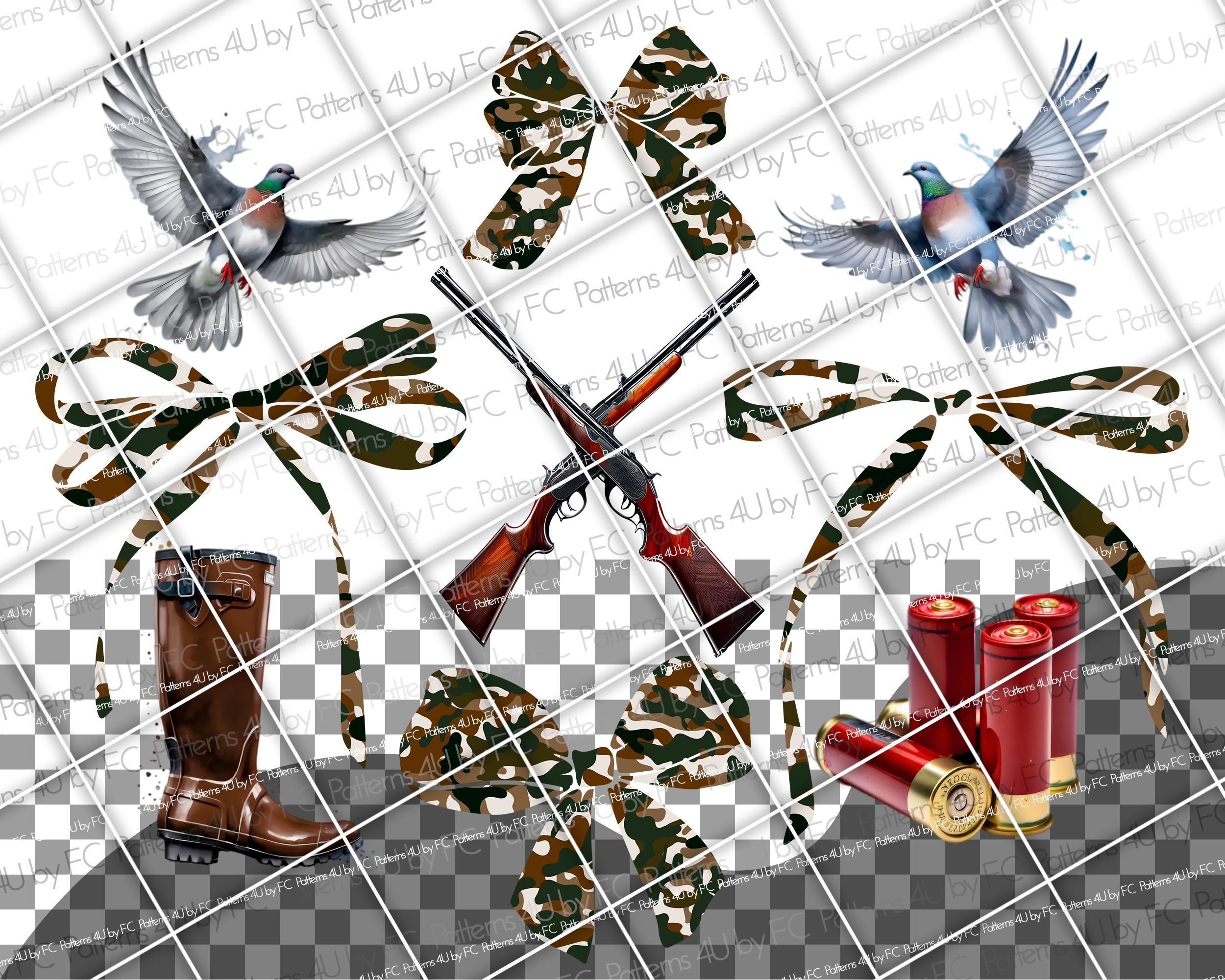 Dove Season PNG, Camo Bow Png, Camouflage Bow PNG, Coquette Bow ...