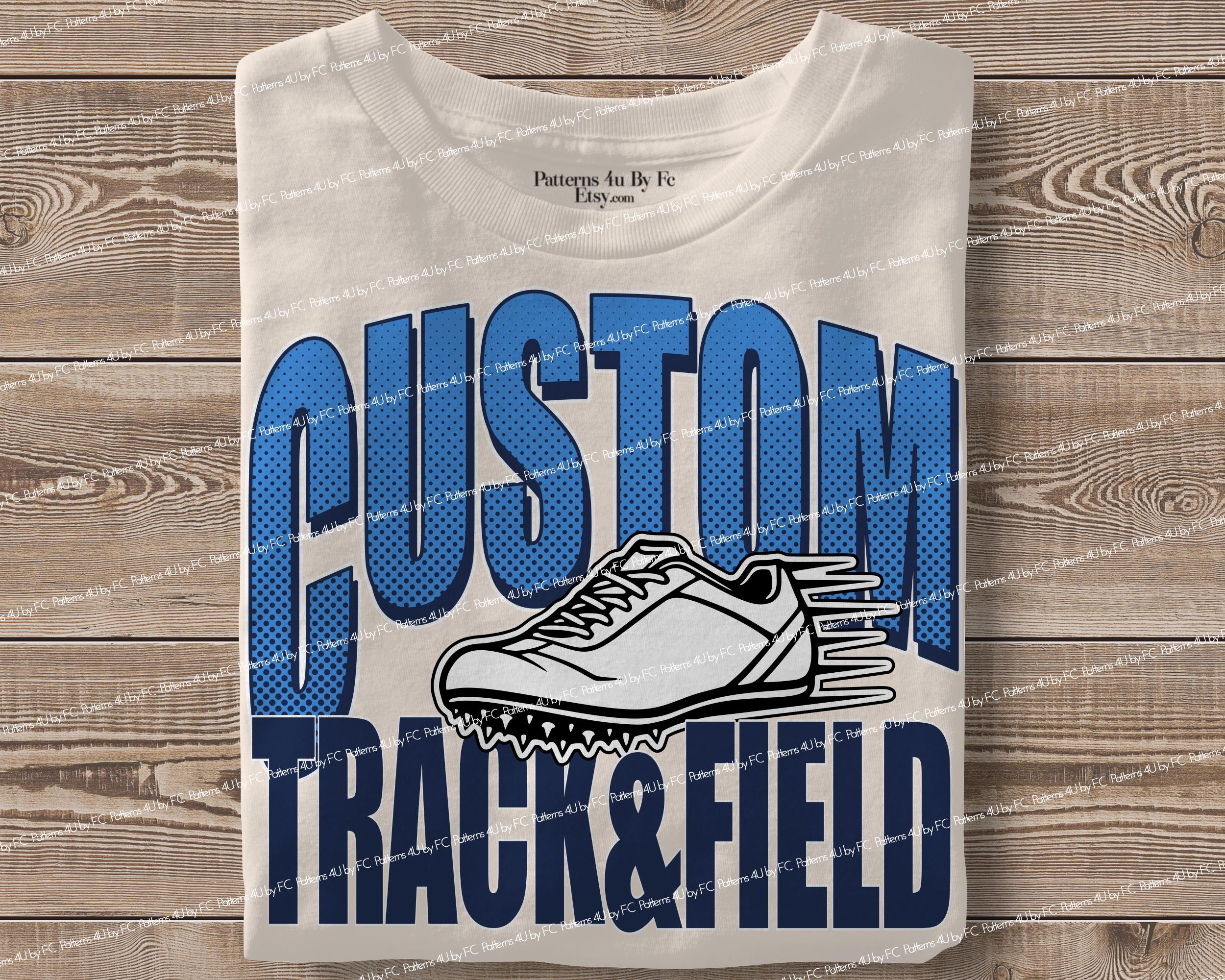 Personalized Track and Field PNG: Custom Track Team Design (digital ...