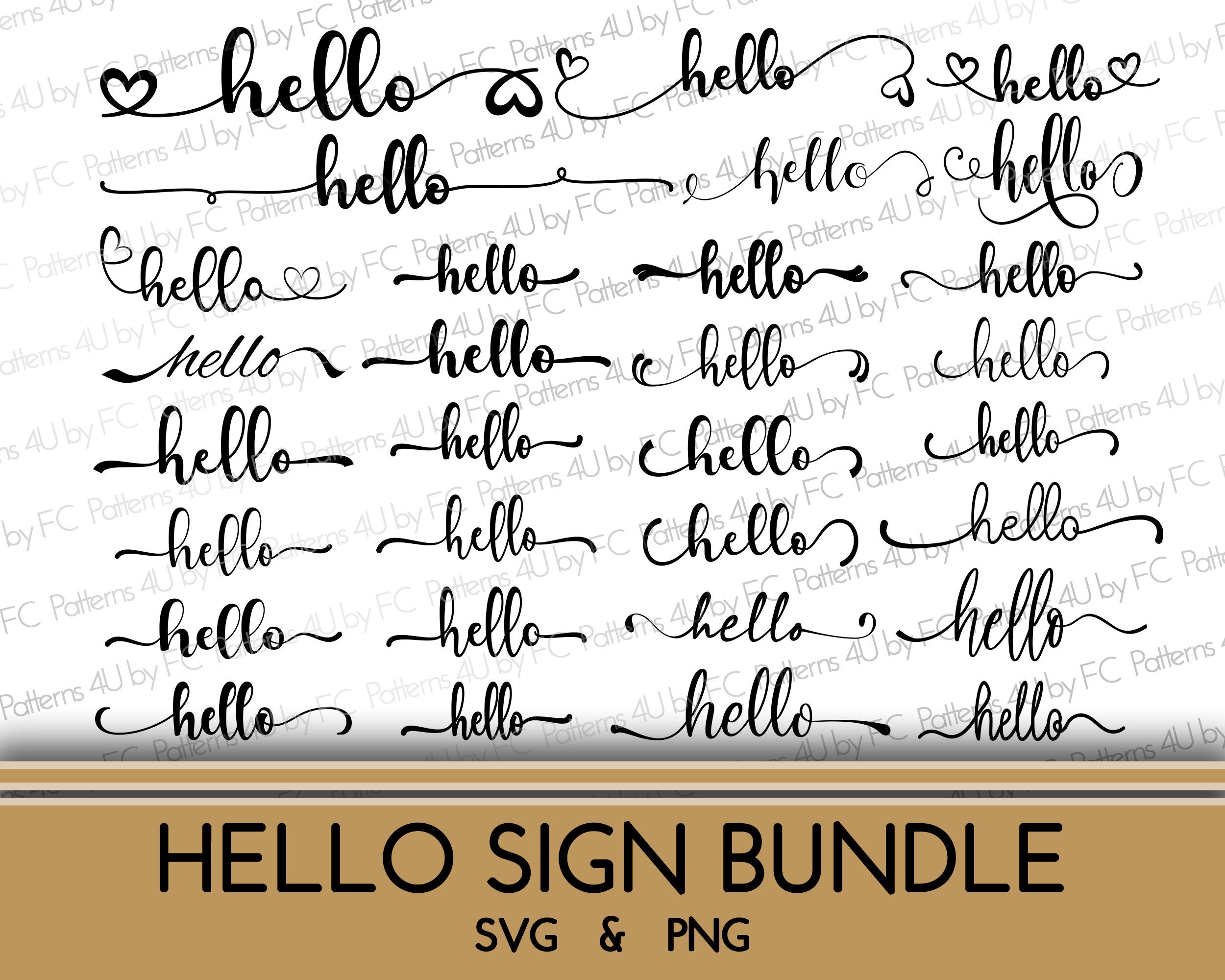 Hello Sign SVG, Hello Sign PNG, Welcome Sign Svg Png Handwritten ...
