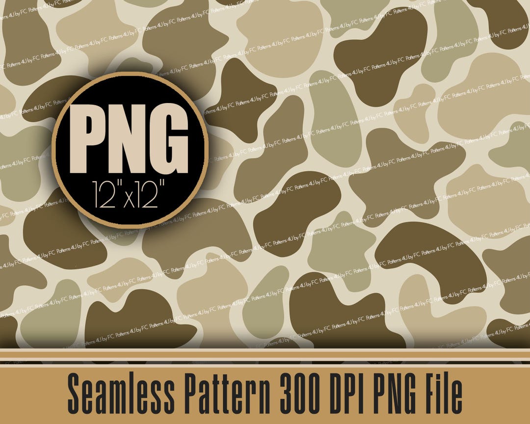 Tactical Tan Camo Old Camo Seamless Pattern PNG, Camouflage Duck ...