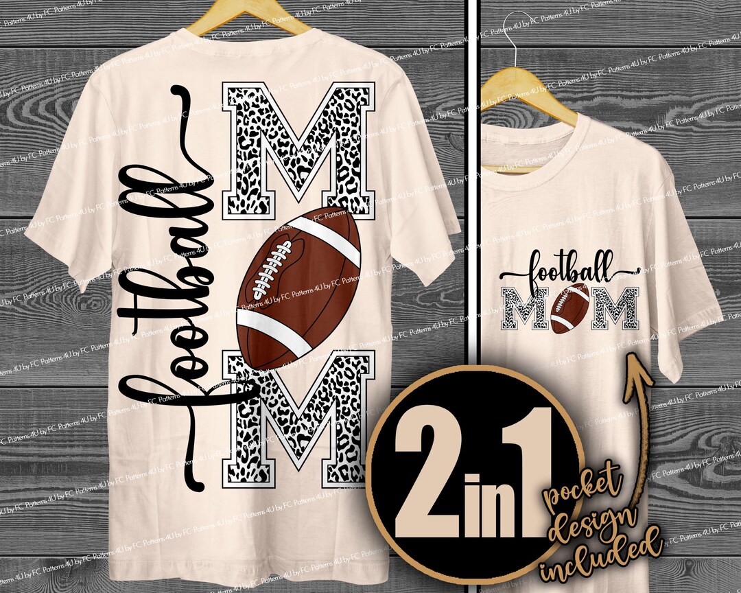 Football Mom PNG : modèle de maillot pour le jour du match ...