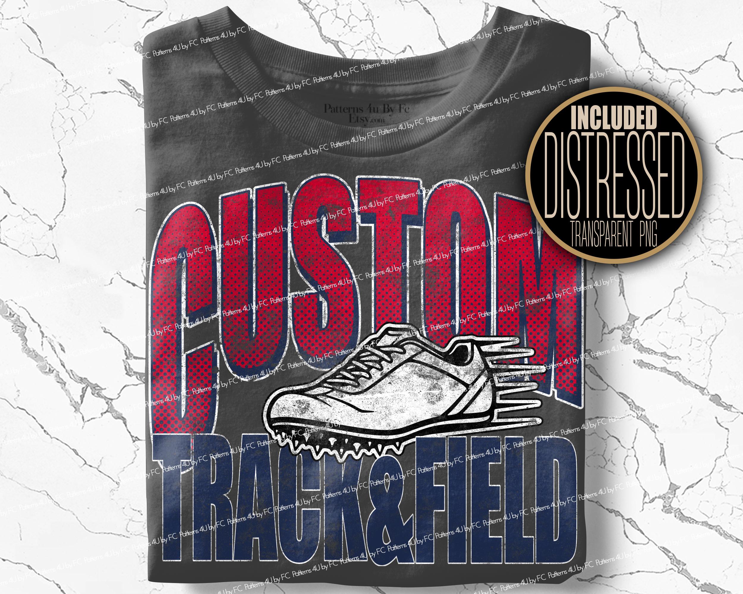 Personalized Track and Field PNG: Custom Track Team Design (digital ...