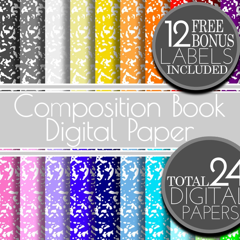 Composition Notebook Background - Etsy