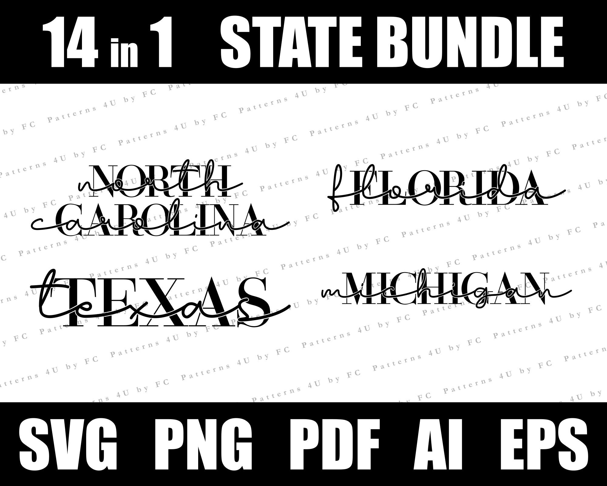 States SVG Bundle State Svg America Svg State PNG Cut - Etsy