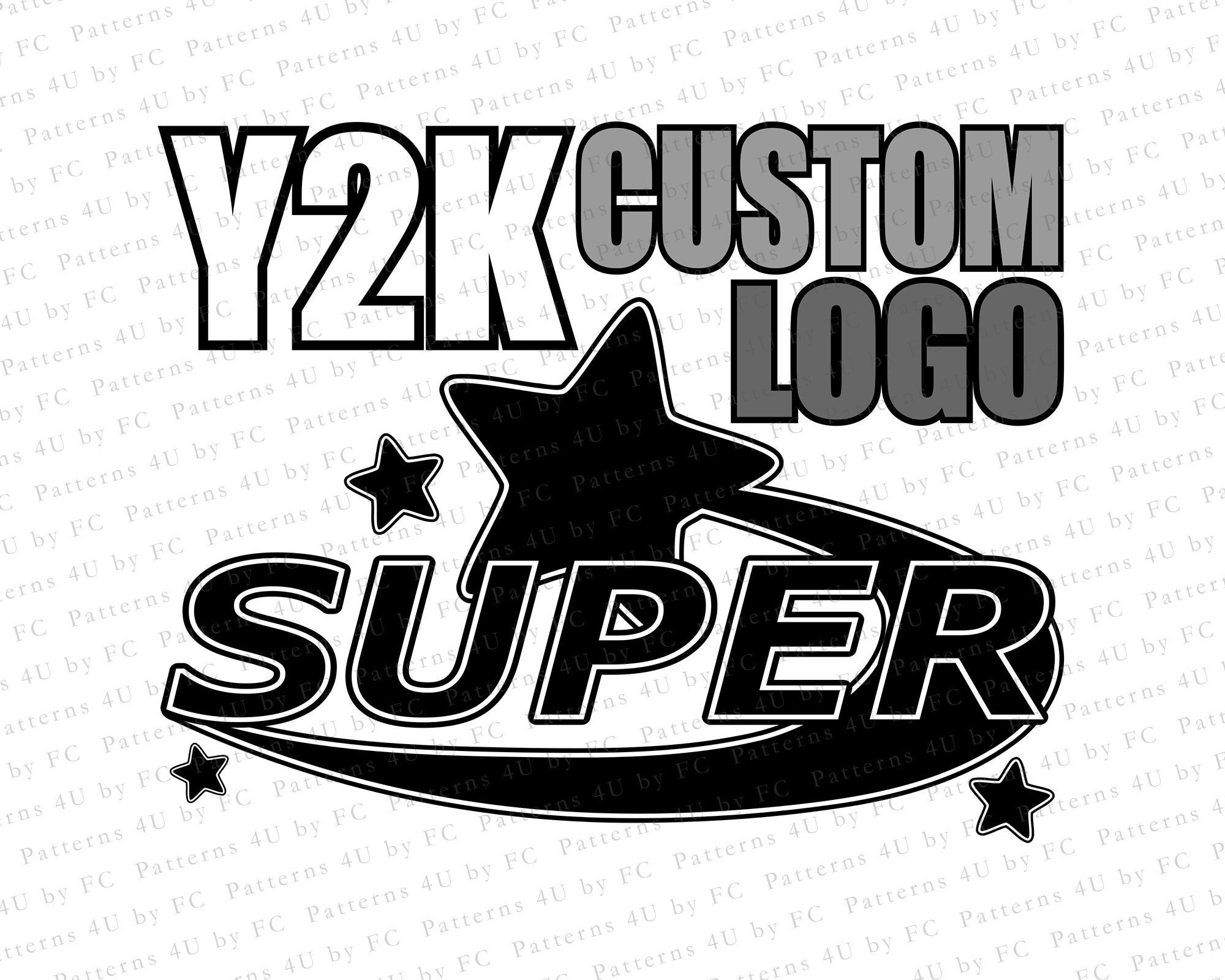 Y2K Custom Logo Design, Aesthetic Vector, Svg, Png, Pdf, Clothing ...
