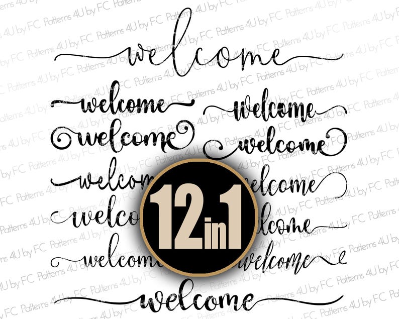 Welcome SVG, Welcome Sign PNG Hand Lettered Cursive Text Handwritten ...